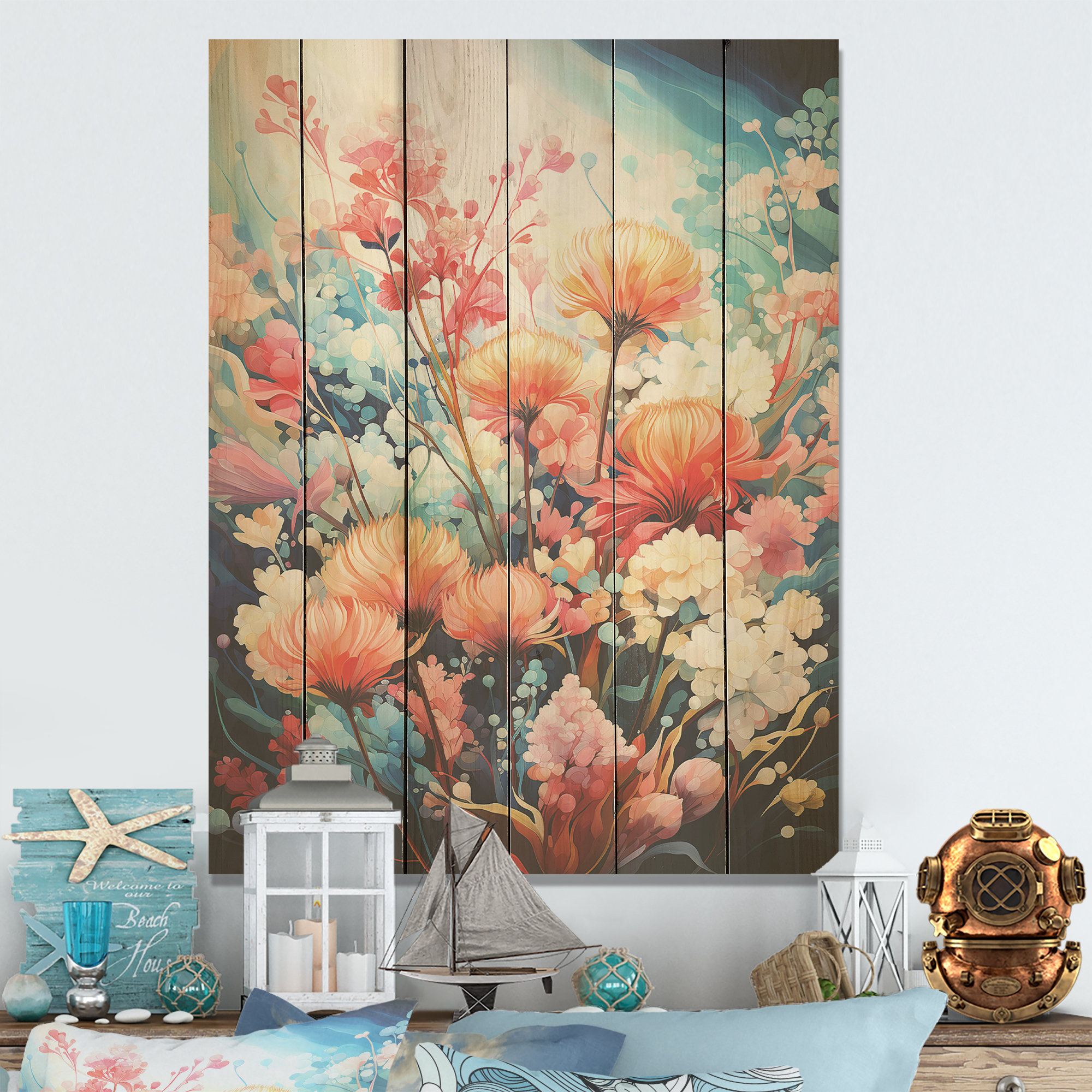 Ophelia & Co. Coral Reef Barrier Gracefulness - Coastal Coral Under ...