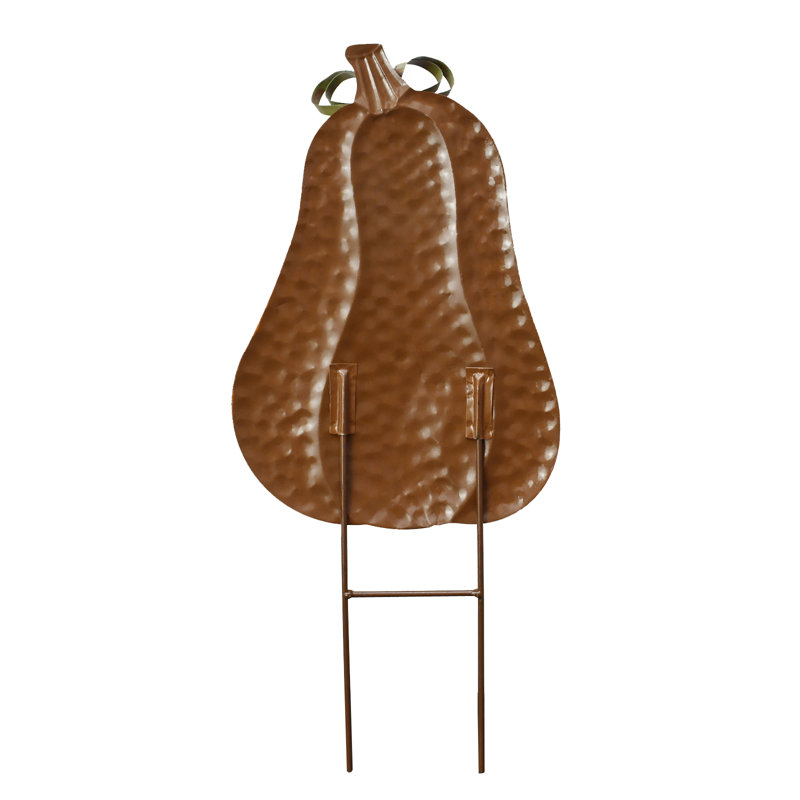 The Holiday Aisle® Metal Yard Sign with Autumn Harvest Thanksgiving ...