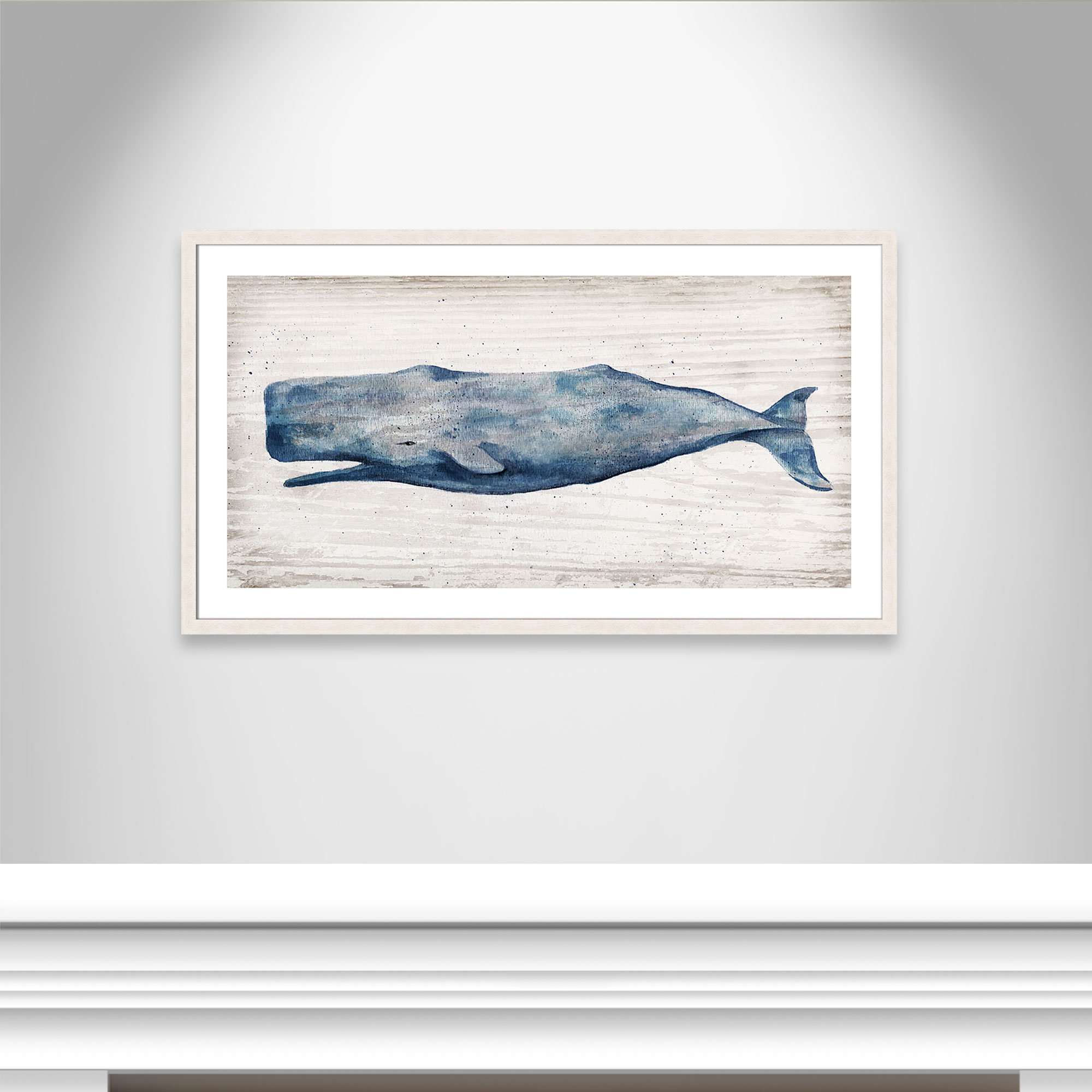 Beachcrest Home™ Brannen Blue Whale - Picture Frame Print & Reviews ...