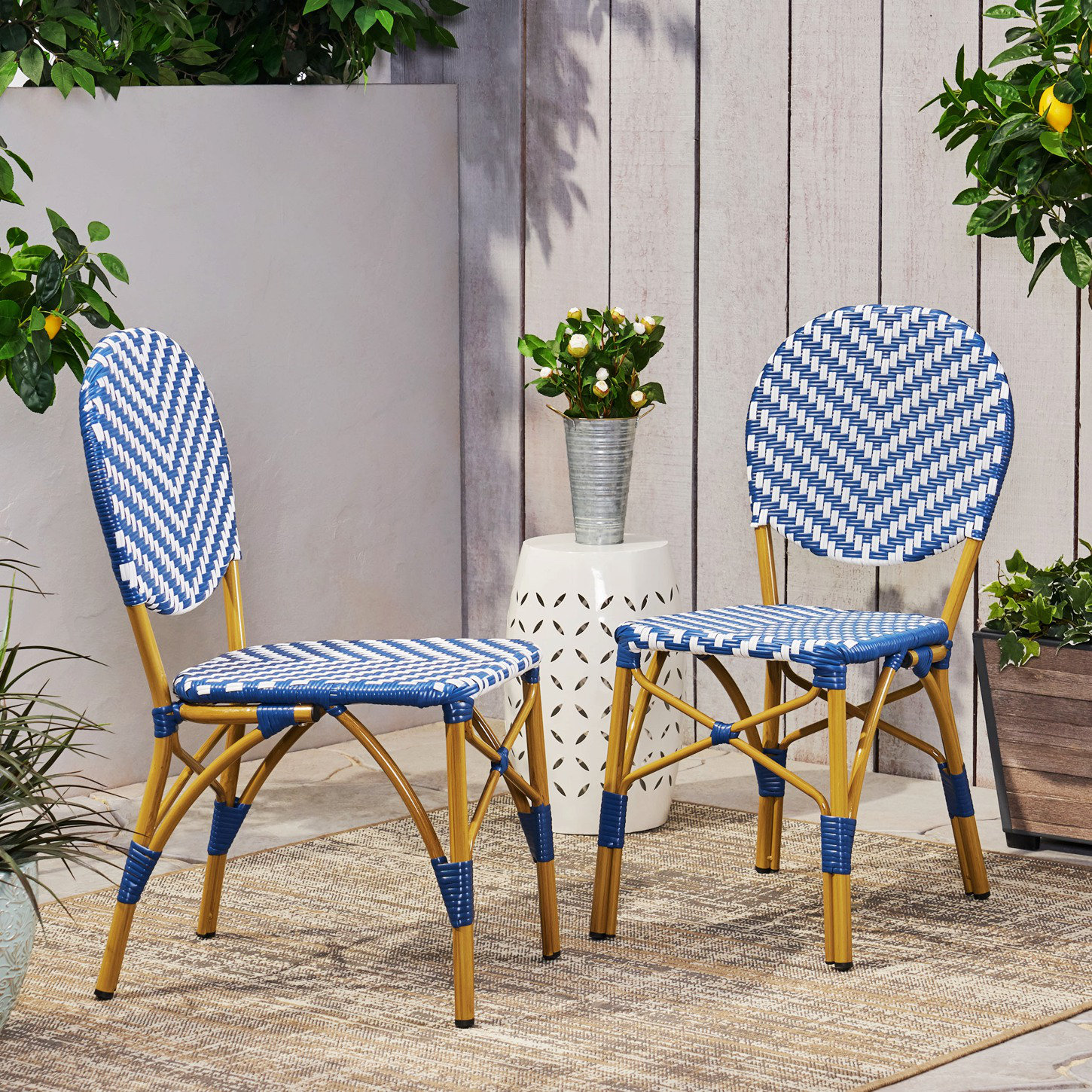 Breakwater Bay Wogina Outdoor 18'' Stool | Wayfair