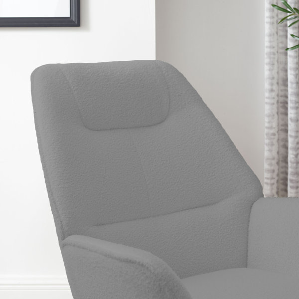 Centaur Noah 28.5" Wide Rocking Chair/Nursery Glider With Gray Wool ...