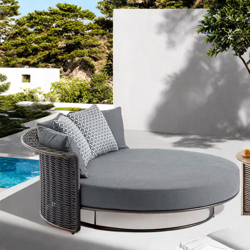 Elegant Home Furnishings.s Minimalist Patio Daybed 67.72'' Fabric ...