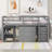 Harriet Bee Full Loft Bed with Desk, Storage Drawers & Bookshelf ...