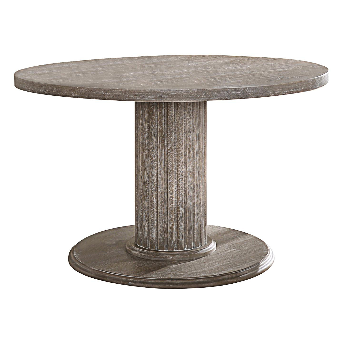 HMLIFE Dining Table With Fluted Column Pedestal Design | Wayfair