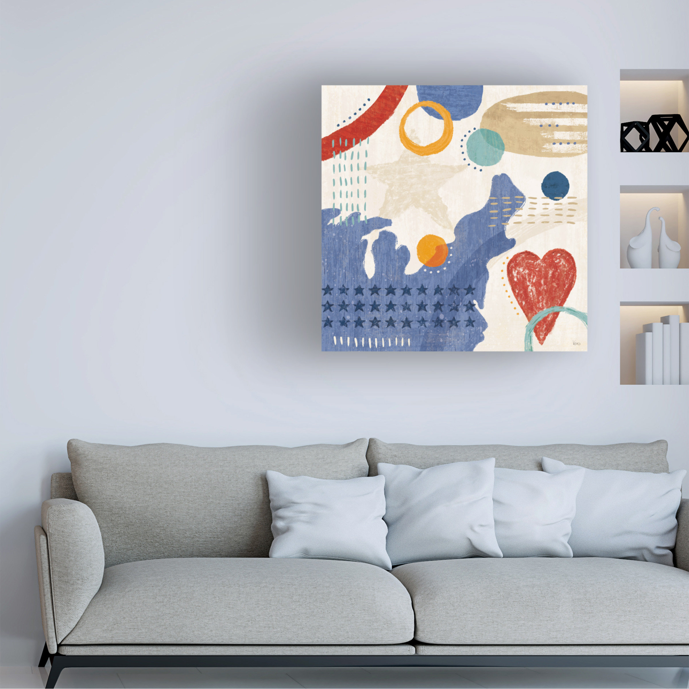 Highland Dunes Veronique Charron Love And Liberty Iii On Canvas By