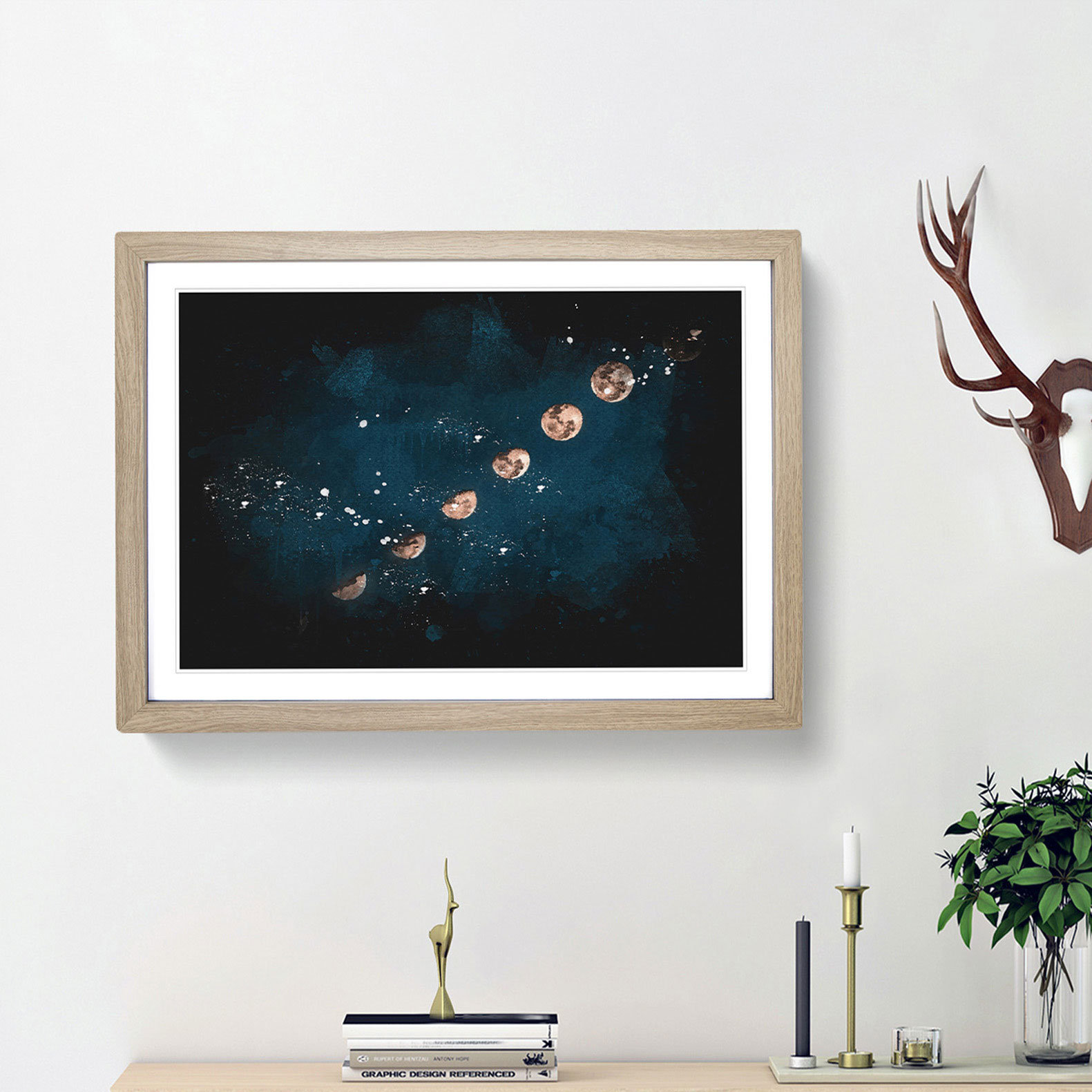 East Urban Home Story of the Moon - Picture Frame Graphic Art Print ...