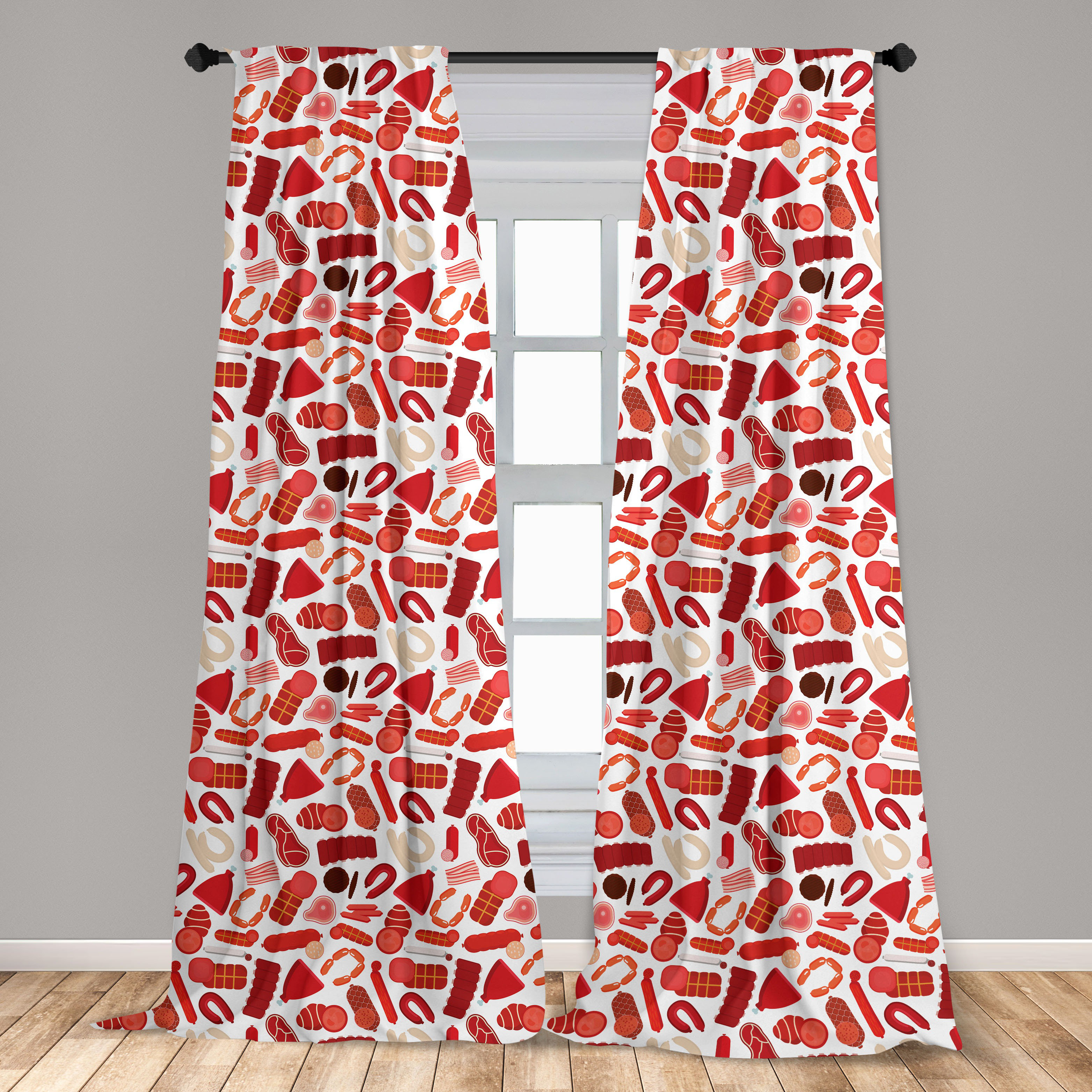 East Urban Home Bacon Semi-Sheer Rod Pocket Sliding Panel | Wayfair