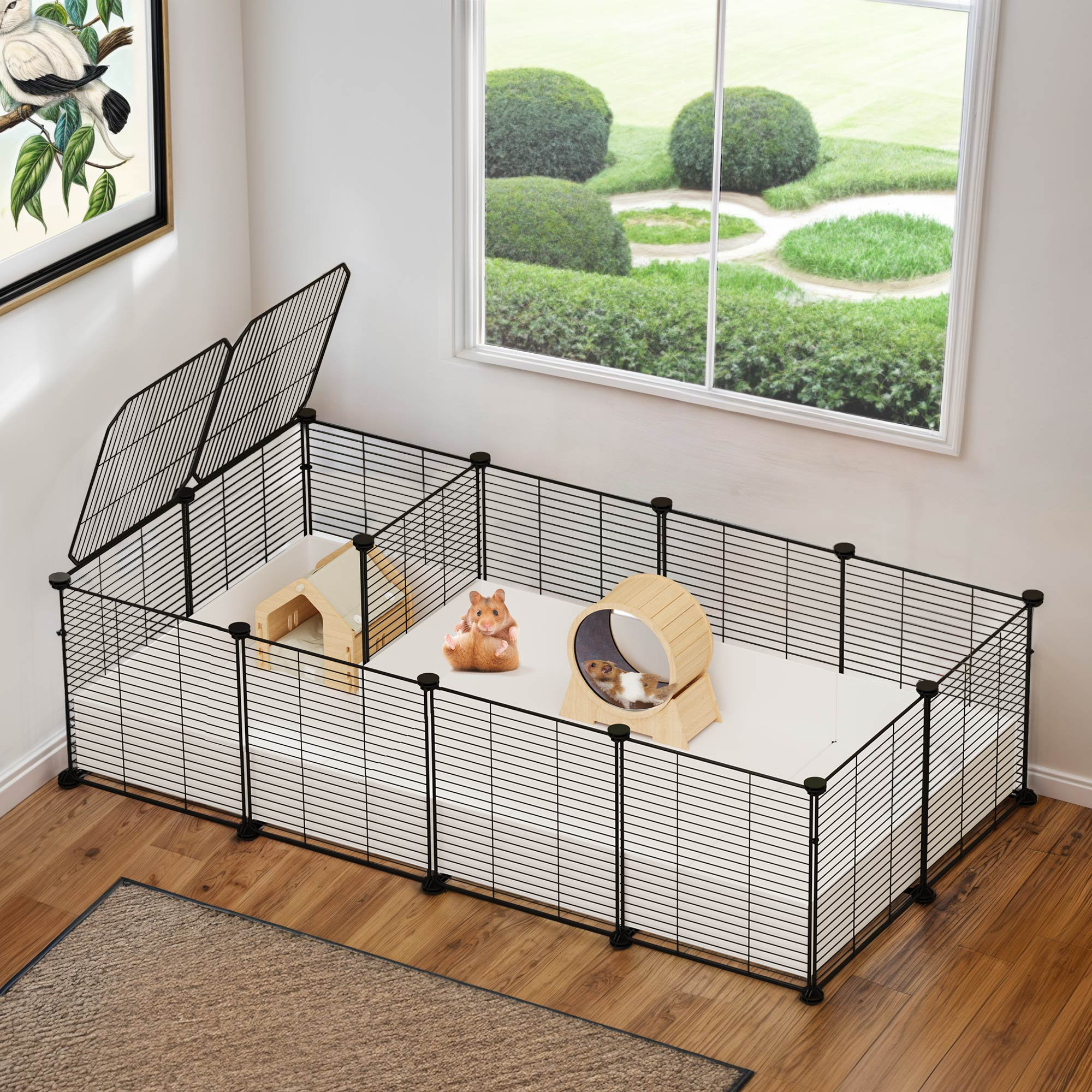 Tucker Murphy Pet™ Customizeable DIY Small Pet Cage With Accessories ...