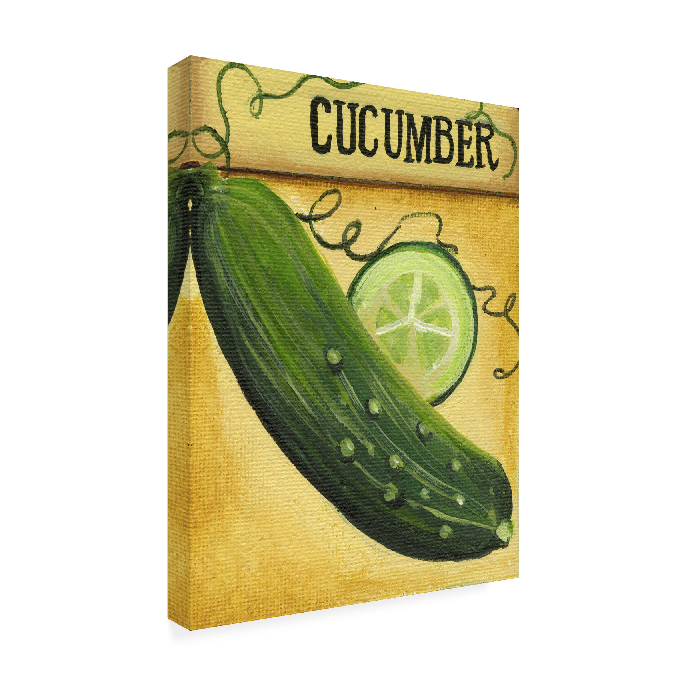 August Grove Debbi Wetzel Seed Packets 12 - Cucumber Canvas Art ...