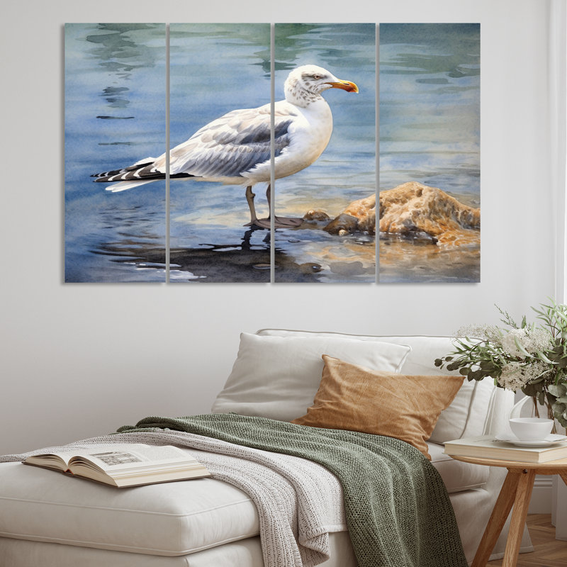 Highland Dunes Watchful Seagull III - Seagull Metal Wall Decor Set ...