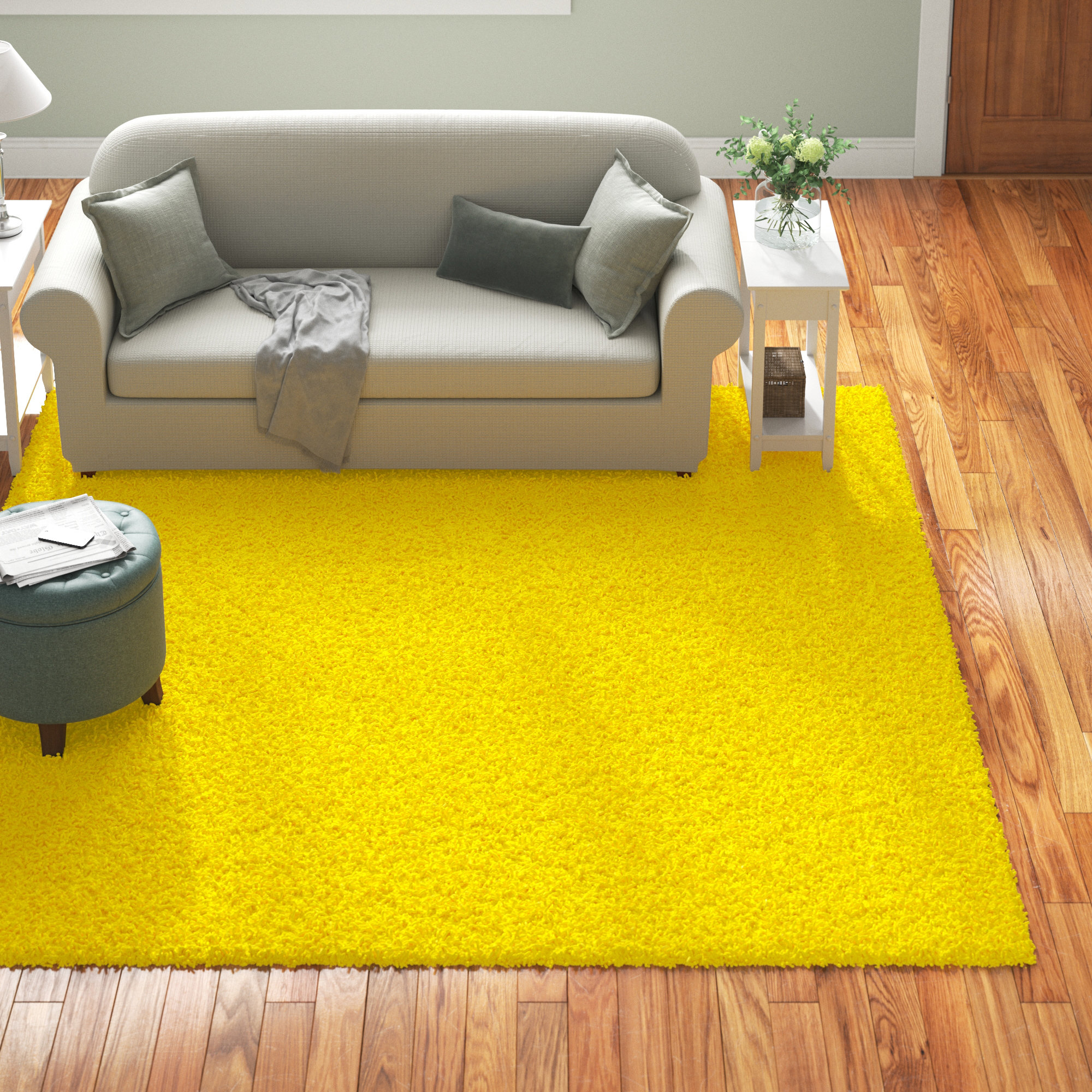Winston Porter Renesha Tuscan Sun Yellow Area Rug & Reviews - Wayfair ...