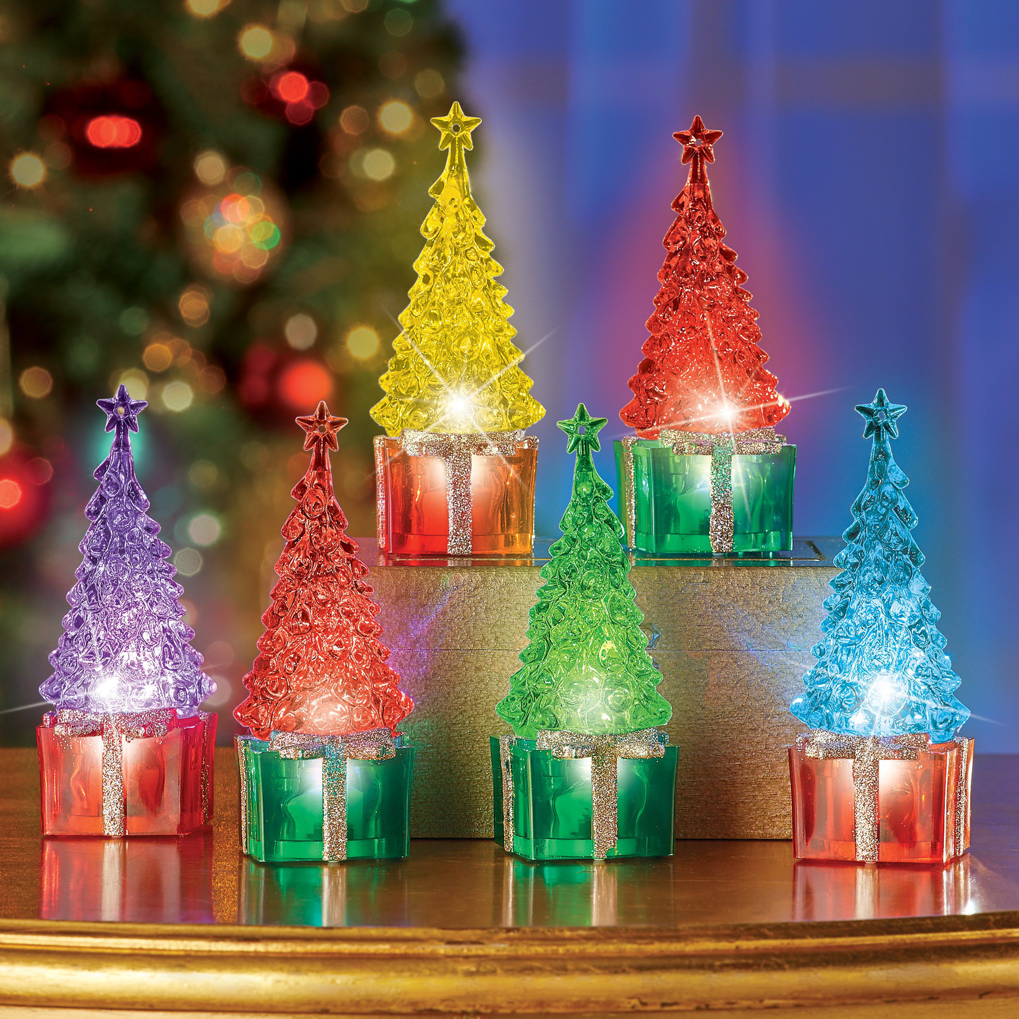 The Holiday Aisle® Anwar LED Lighted Color Changing Tabletop Christmas ...