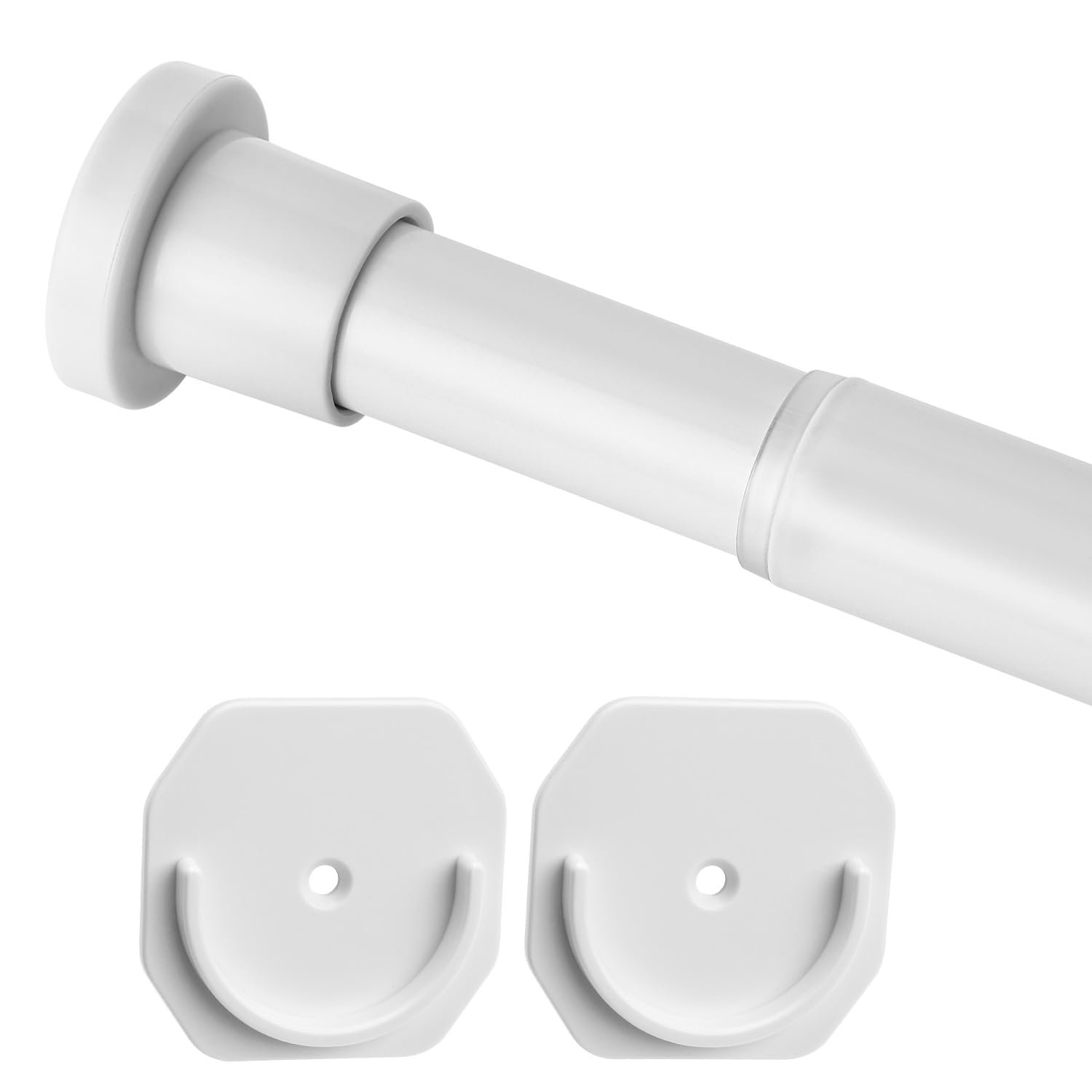 Hokku Designs Closet Rod - 30-64" No Drilling Required Closet Rod ...