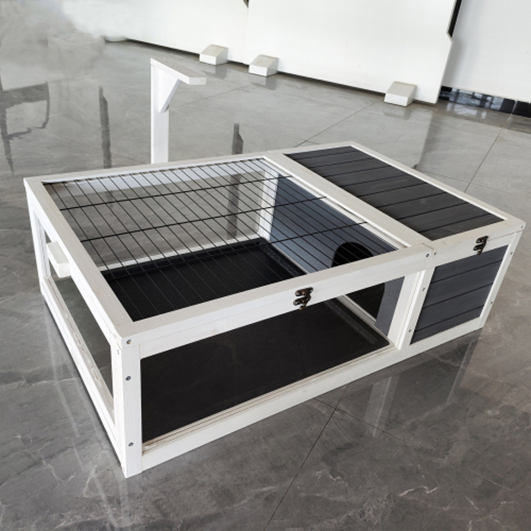 Ophelia & Co. Wood Tortoise House Indoor Turtle Habitat Reptile Cage ...