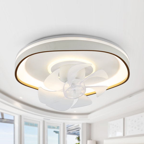 Wrought Studio Callendale 18in. Modern Dimmable Ceiling Fan, 6-speed ...