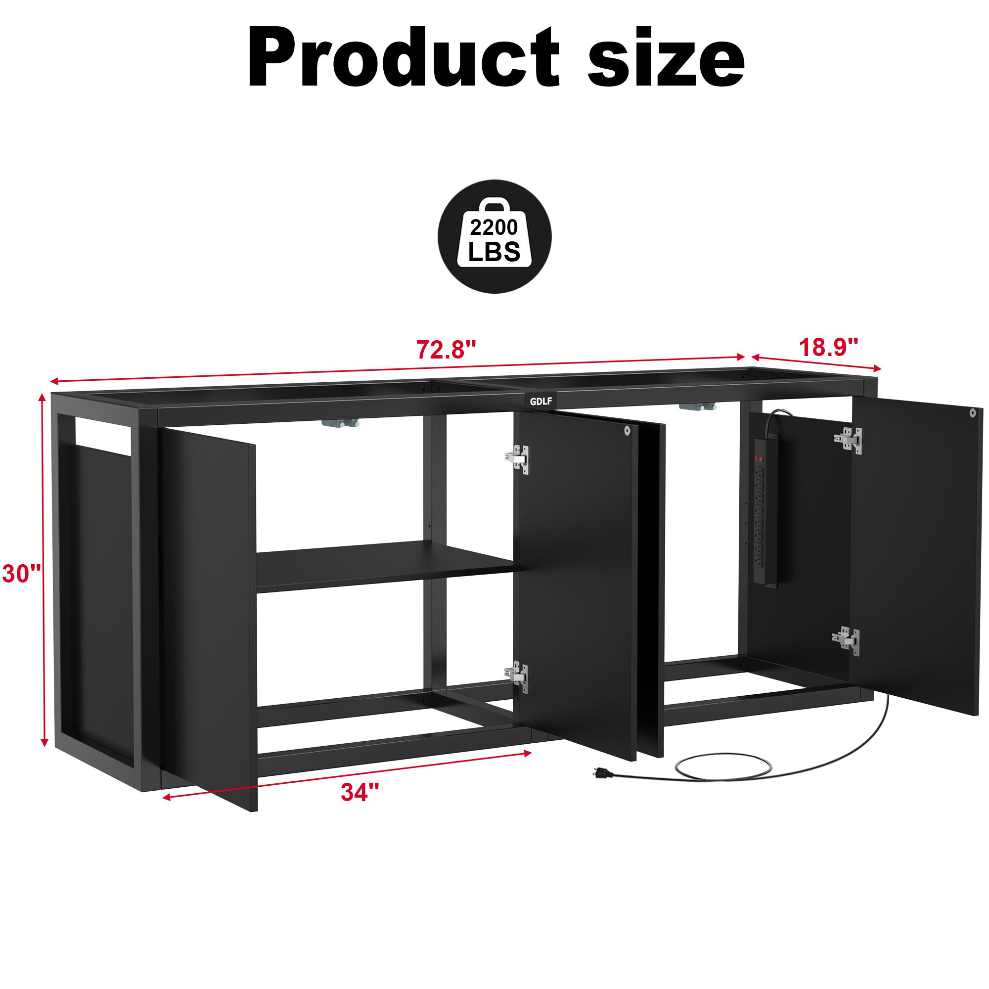 Archie & Oscar™ Archie & Oscar 125-150 Gallon Fish Tank Stand, Heavy ...