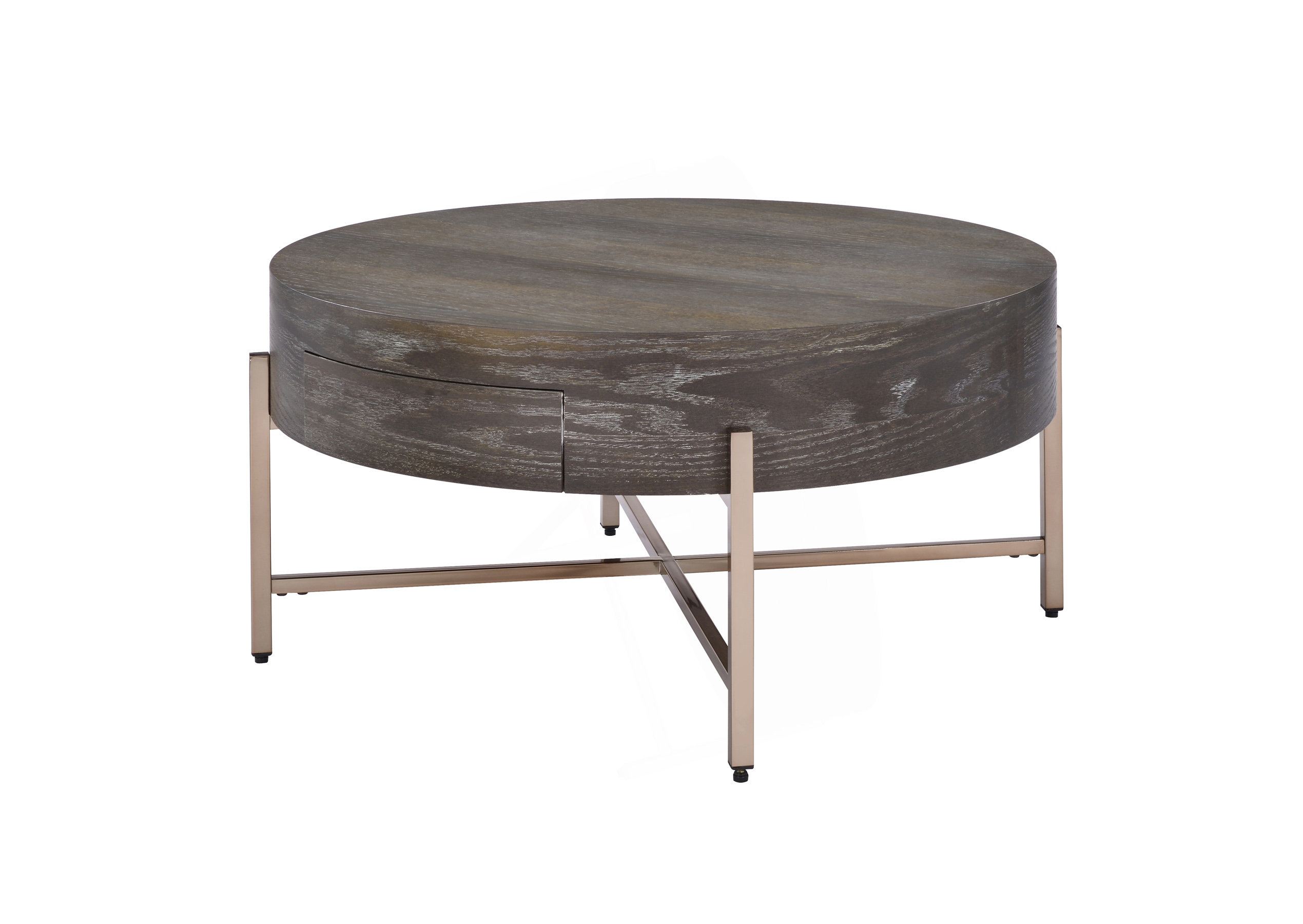 Everly Quinn Coffee Table With Metal "X" Shape Base | Wayfair