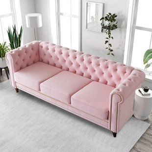 Pink Tufted Sofas You'll Love | Wayfair
