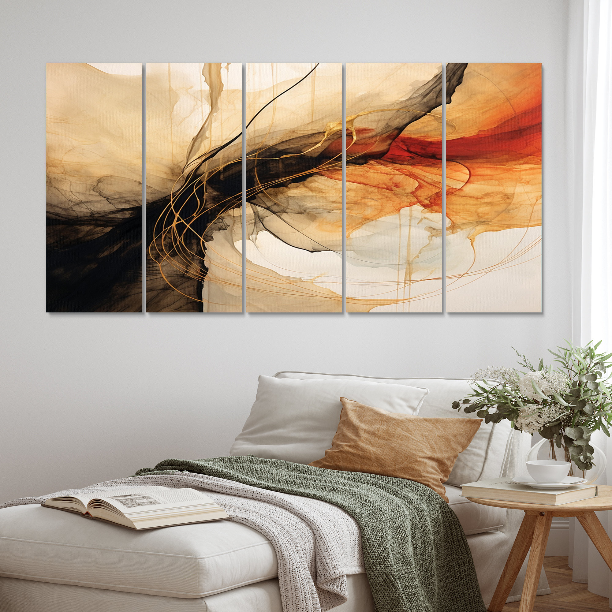 Wrought Studio™ Abstract Earth Poetry In Motion Retro Waves II ...