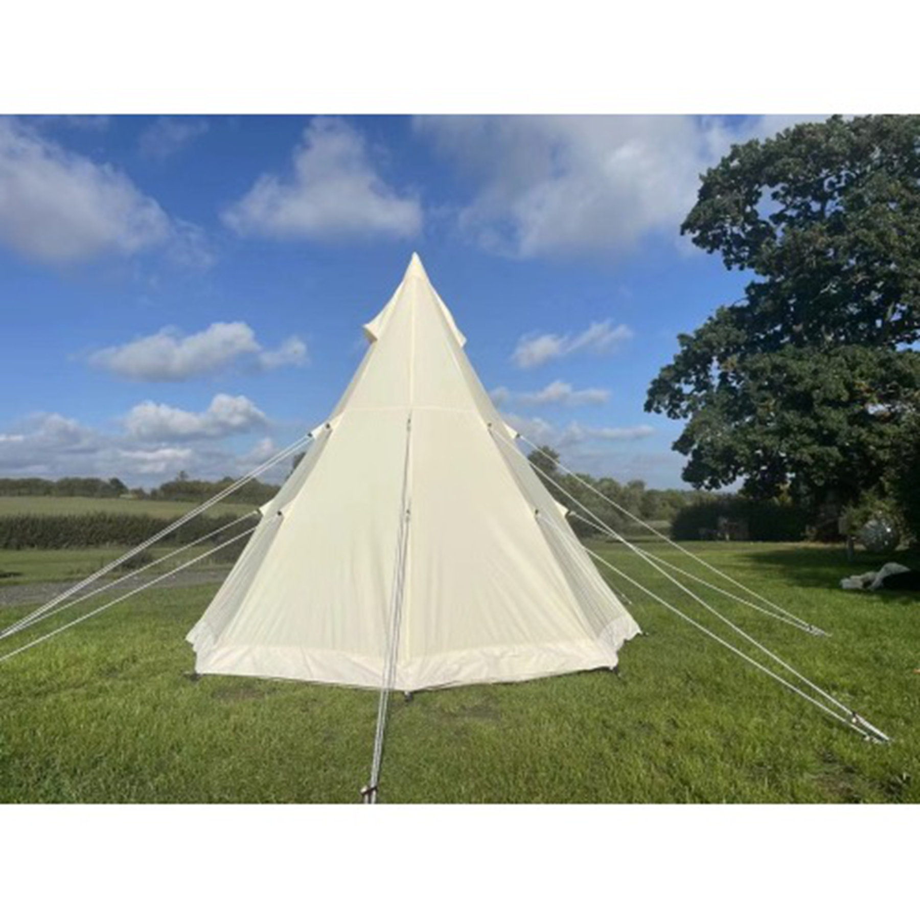 TONY'S APPLIANCES 4-Season Glamping Bell Tent with Aluminum Pole and ...
