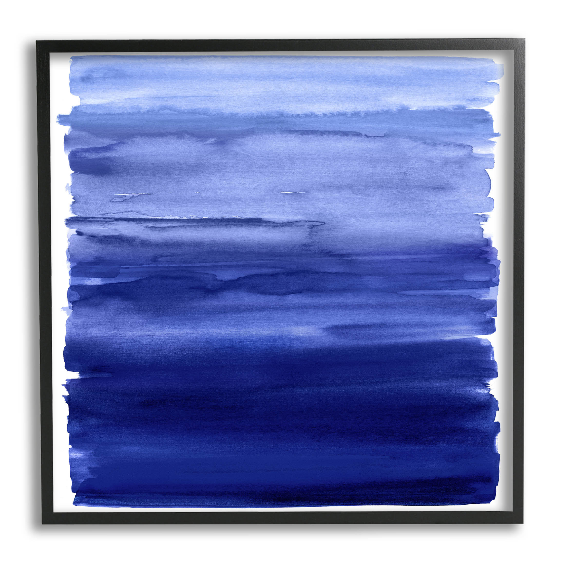 Orren Ellis Blue Gradient Brush Strokes by Allie Corbin - Picture Frame ...