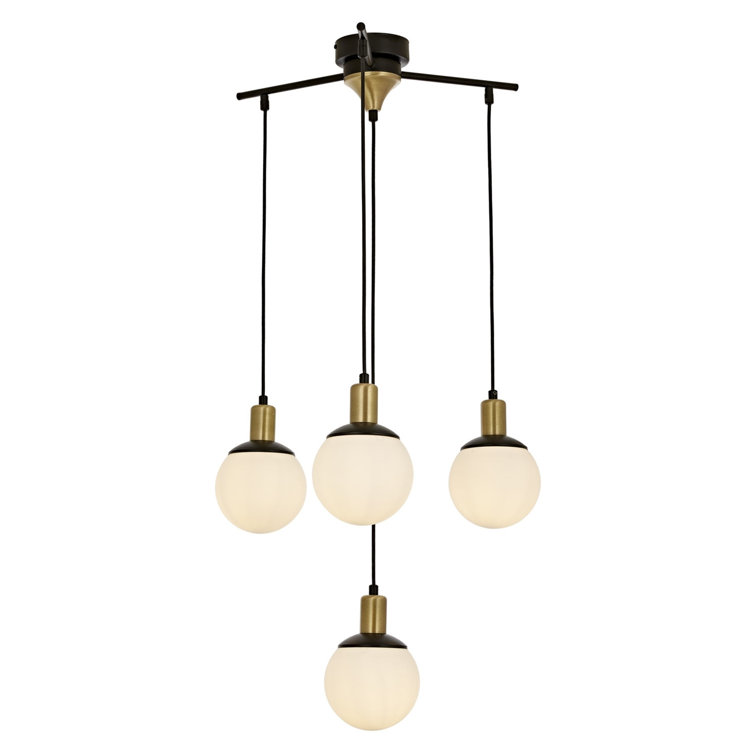 Mercer41 Demps 4 - Light Shaded LED Chandelier | Wayfair.co.uk