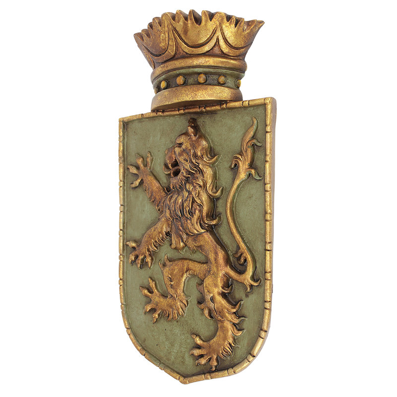 Design Toscano Medieval Rampant Lion Shield Wall Décor & Reviews | Wayfair
