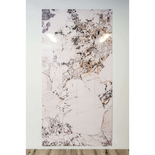 HDWalldecorations Alpine White Granite Effect Wall Panels, High Gloss ...