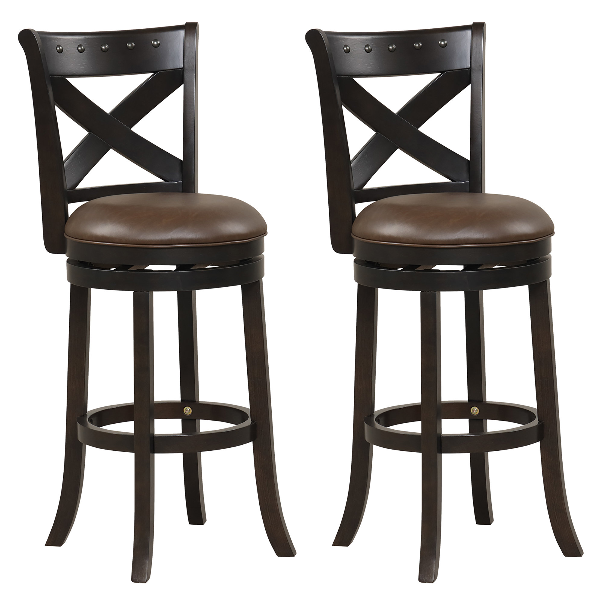 August Grove Brunetto Swivel 31'' Bar Stool | Wayfair