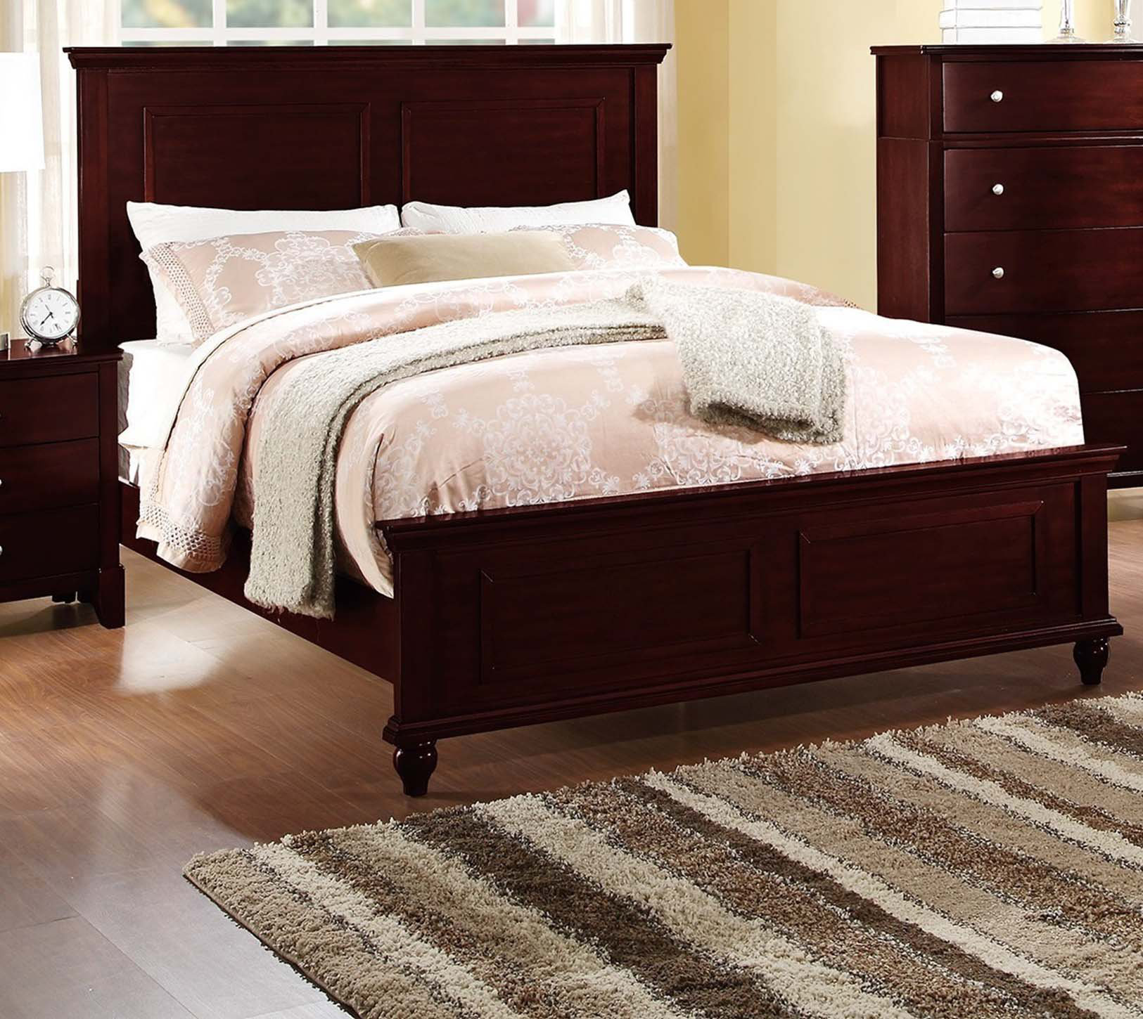 Latitude Run® Panel Design Queen Size Bed | Wayfair