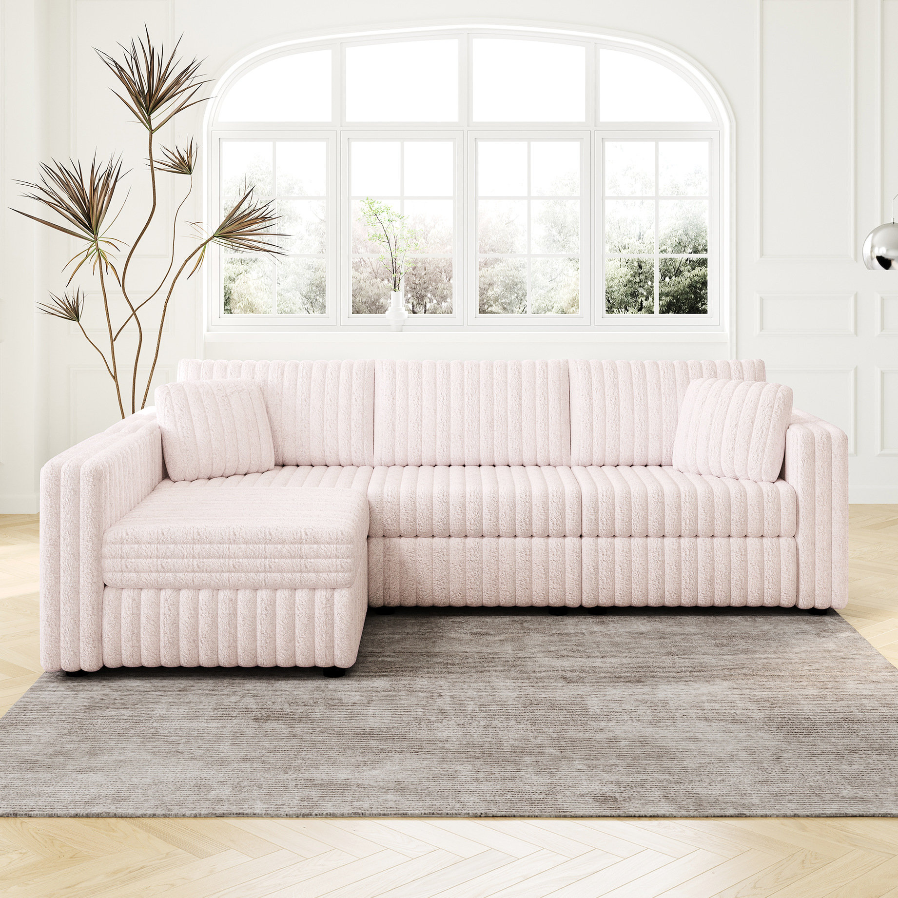Hokku Designs Pink 4 Modular . Stylish & Comfortable. Quality Materials ...