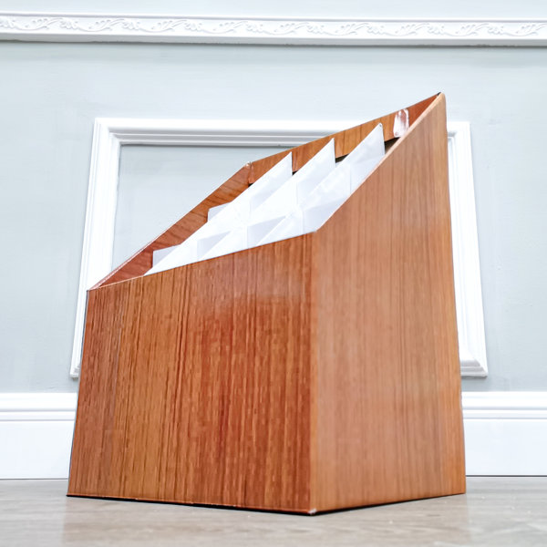 Inbox Zero Economy Corrugated Cardboard Blueprint Organizor Corrugated ...