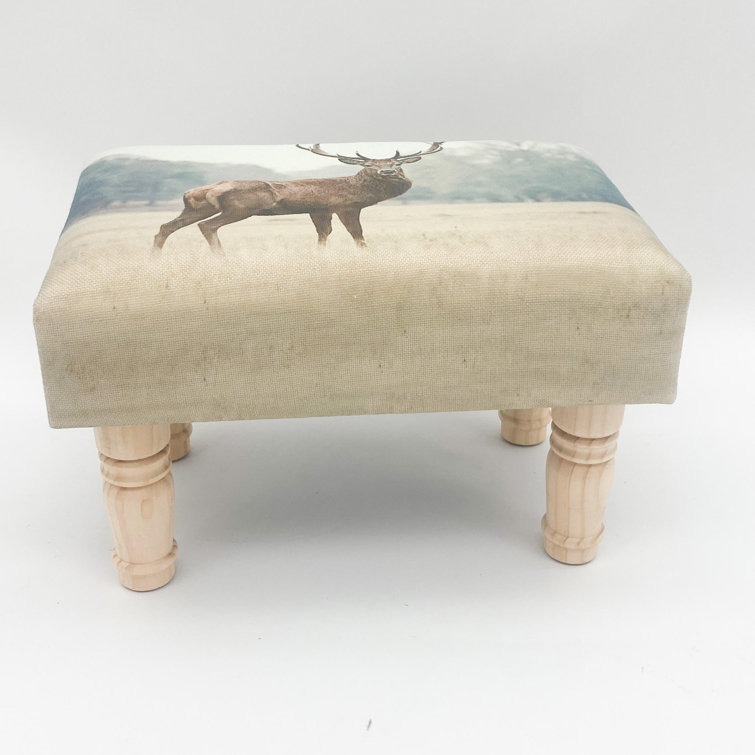 Alpen Home Indre 40cm Wide Rectangle No Pattern Footstool Ottoman ...