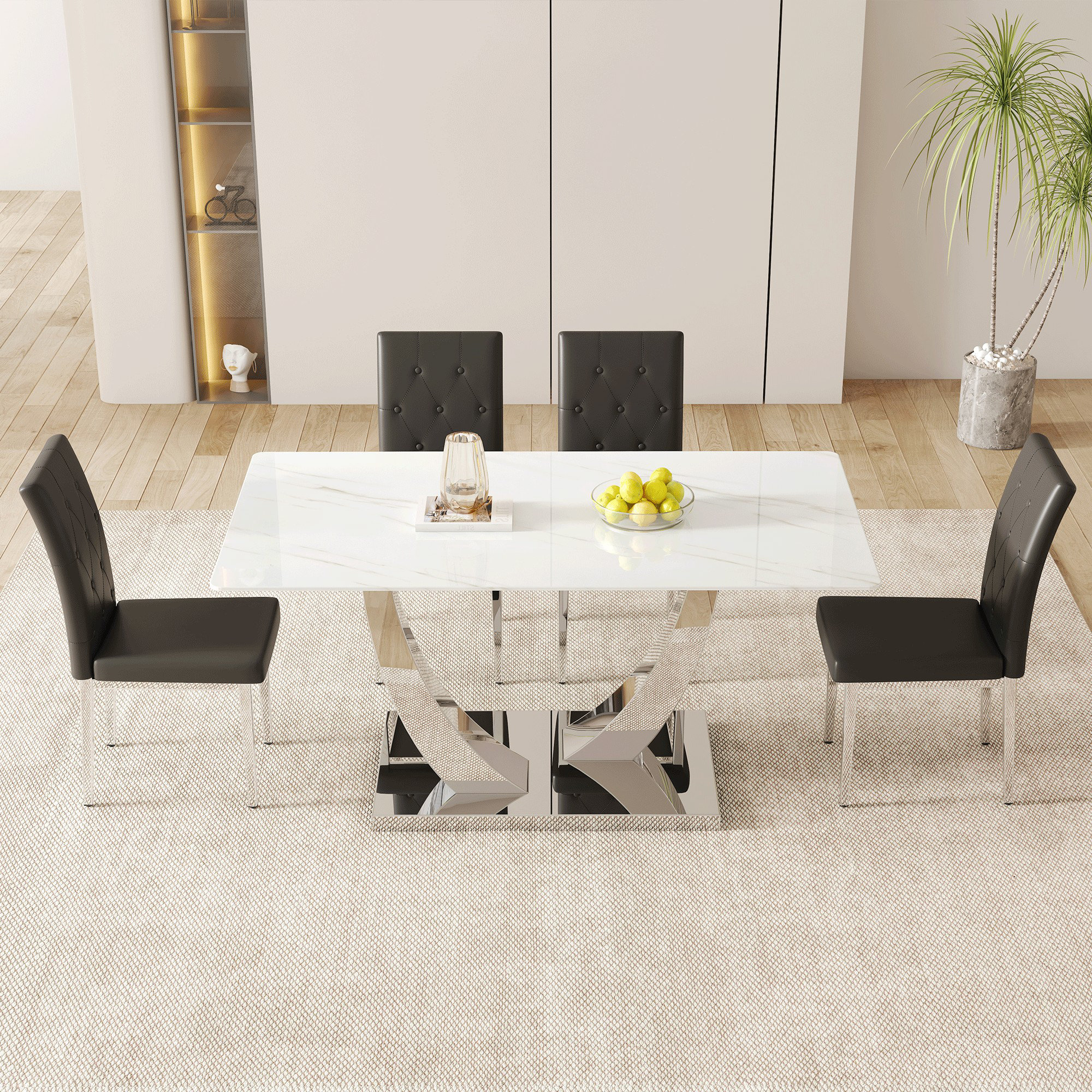 Corrigan Studio® Dining Table Set 5 Pieces | Wayfair