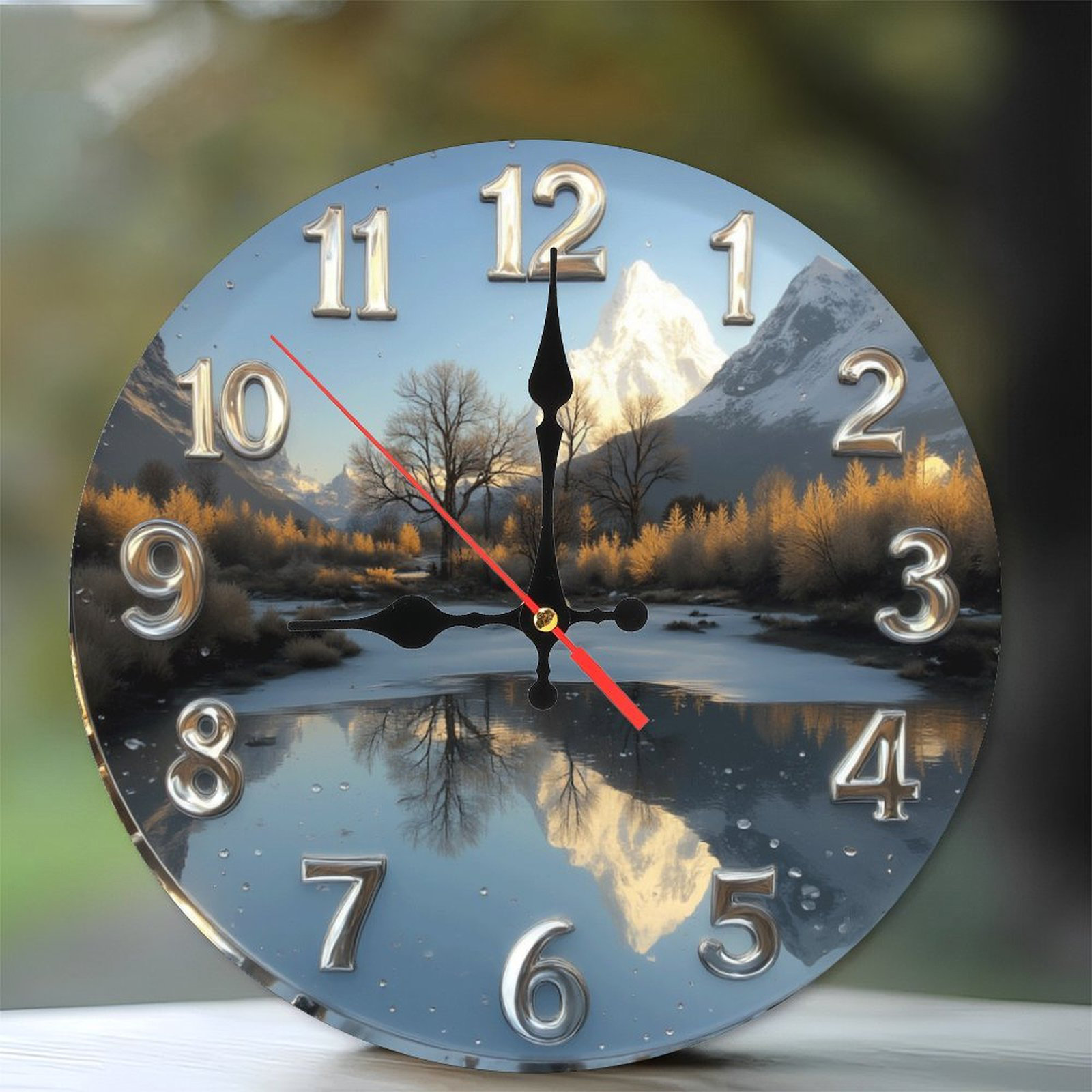 Astoria Grand 10" Round MDF Wall Clock with Silent Quartz Movement and ...