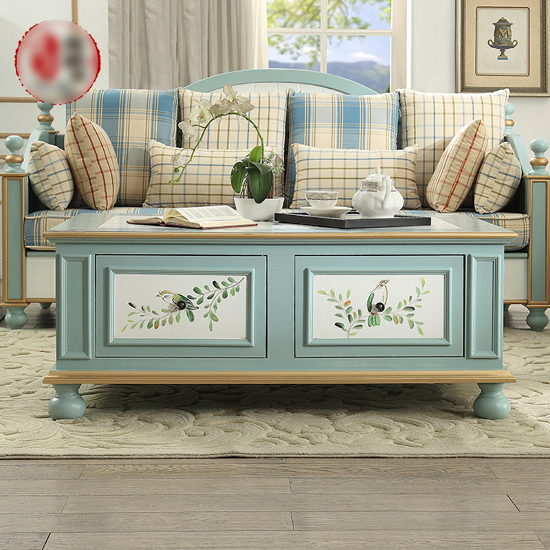 Bkoksety American country painted art coffee table | Wayfair