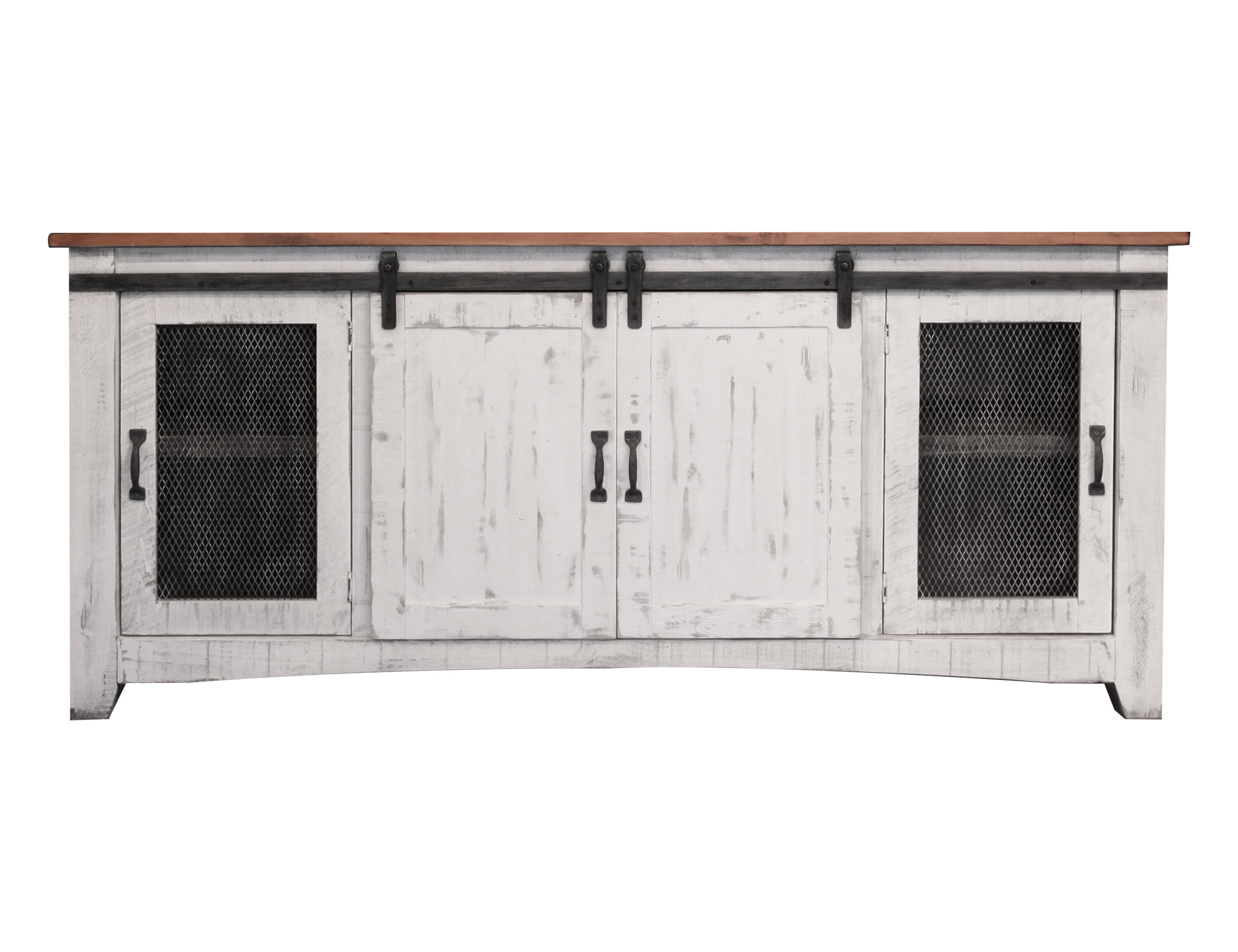 Birch Lane™ Bairdford Solid Wood TV Stand for TVs up to 88" & Reviews ...