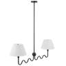 Modway Wave Squiggle 2-Arm Pendant Light In Brass | Wayfair