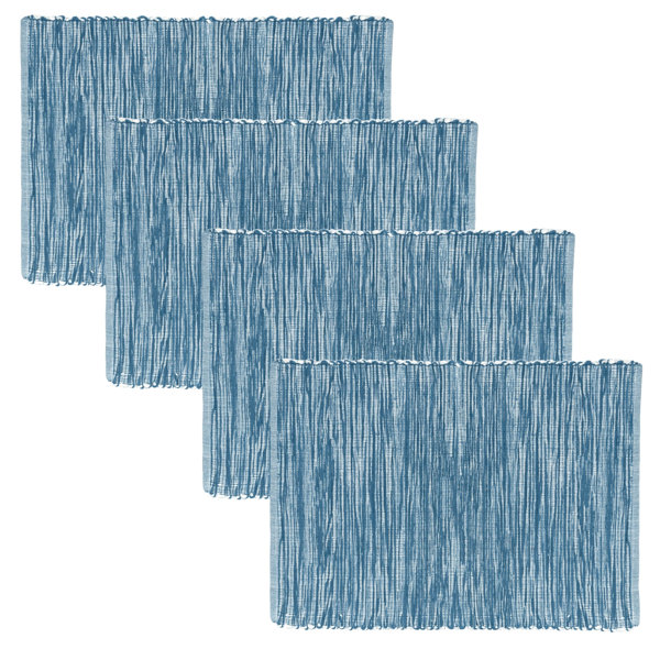 August Grove® Aaronisha Cotton Blend No Pattern Rectangle Placemant ...