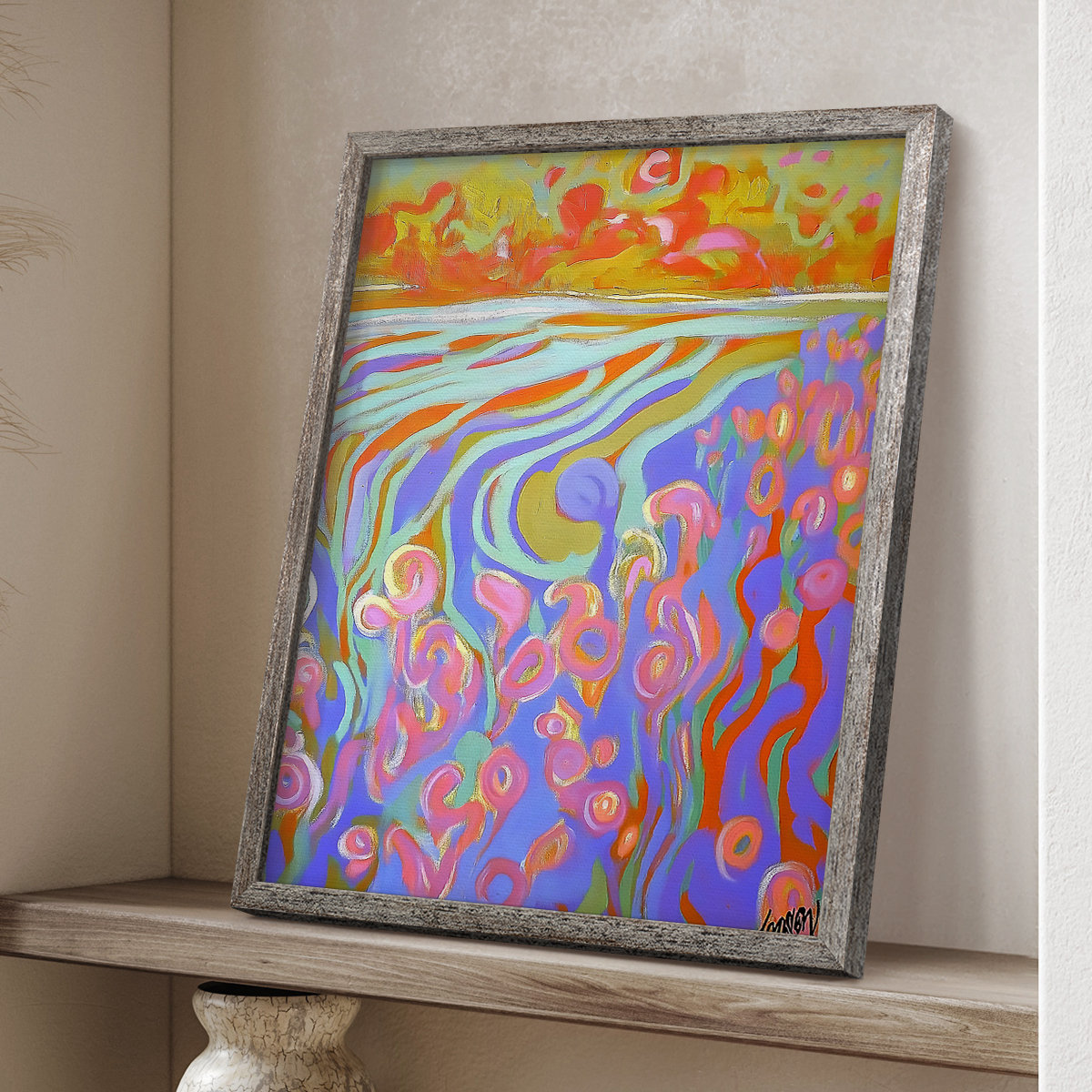 Astoria Grand FLORAL Series DLXXV Framed Print - Solid Wood - Wayfair ...