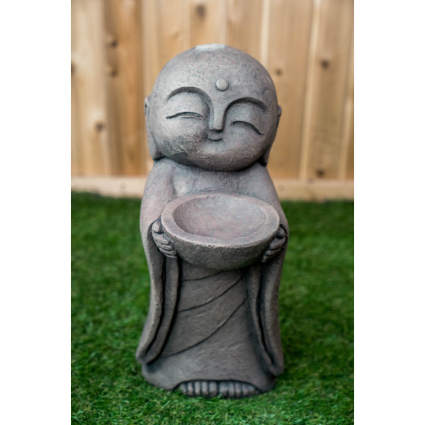 Hi-Line Gift Ltd. Lucky Japanese Jizo with Bowl | Wayfair