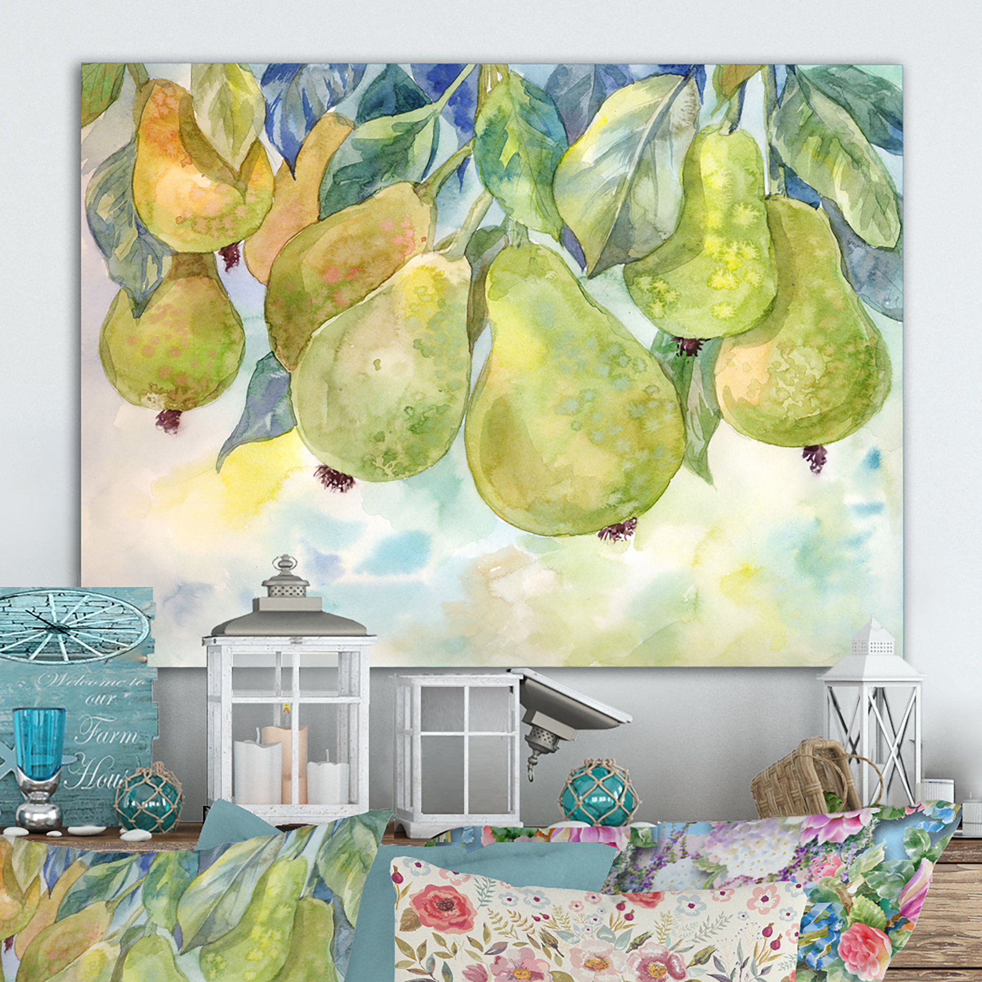 August Grove® Yellow Pears Tree in Flowering Garden - Picture Frame ...