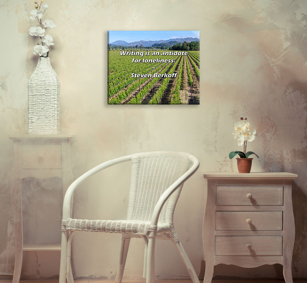 Ophelia & Co. Artsy Quote "Writing is an antidote for loneliness." By ...