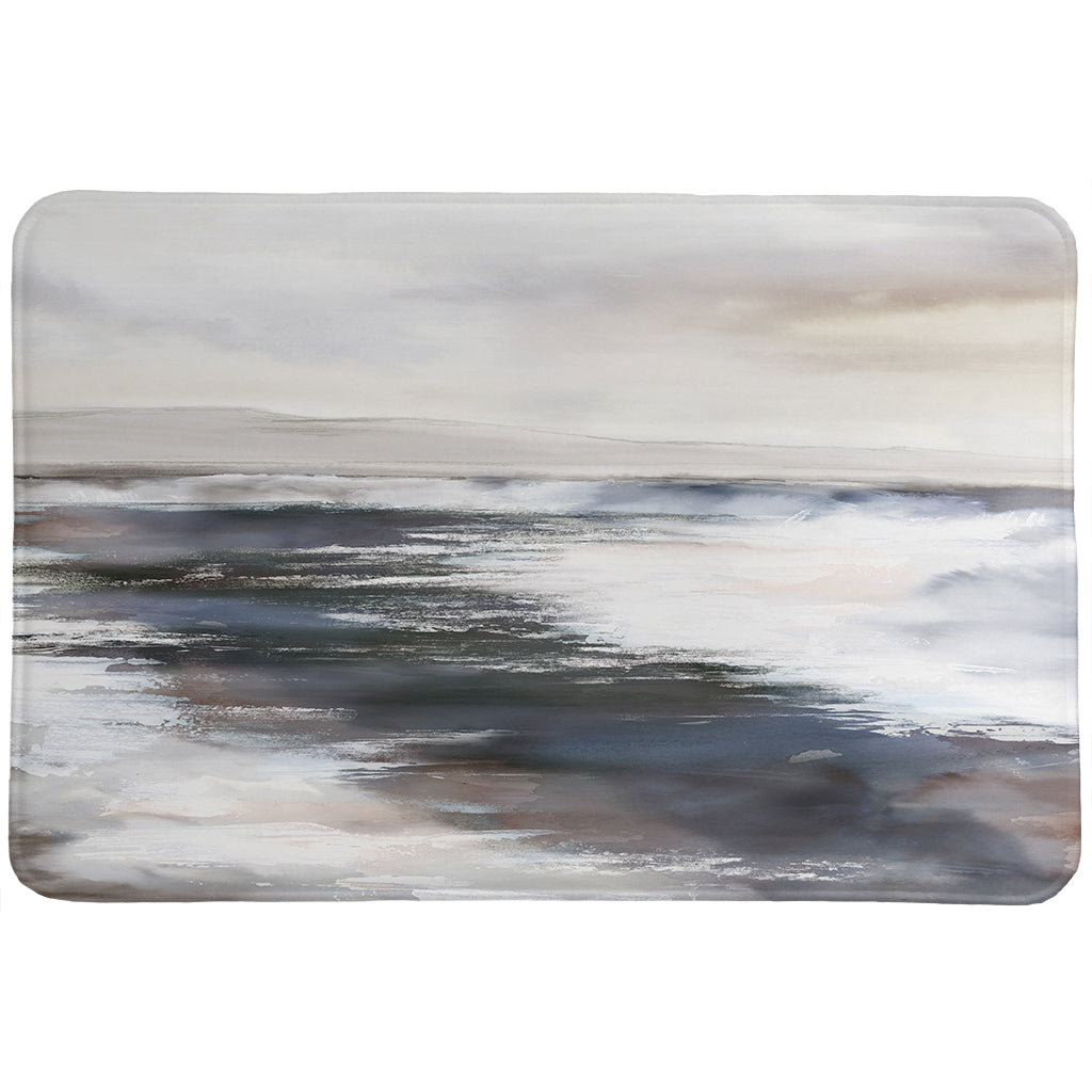Highland Dunes Ed Smokey Waters Memory Foam Rug By Laural Home | Wayfair