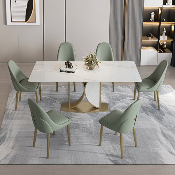 RARLON Light Luxury Modern Rectangular Creative Dining Rectangular 63 ...