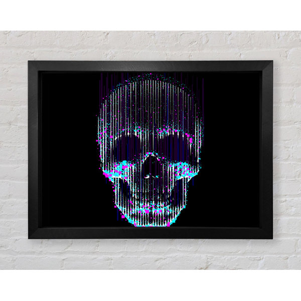 Bright Star Distorted Skull - Single Picture Frame Print | Wayfair.co.uk
