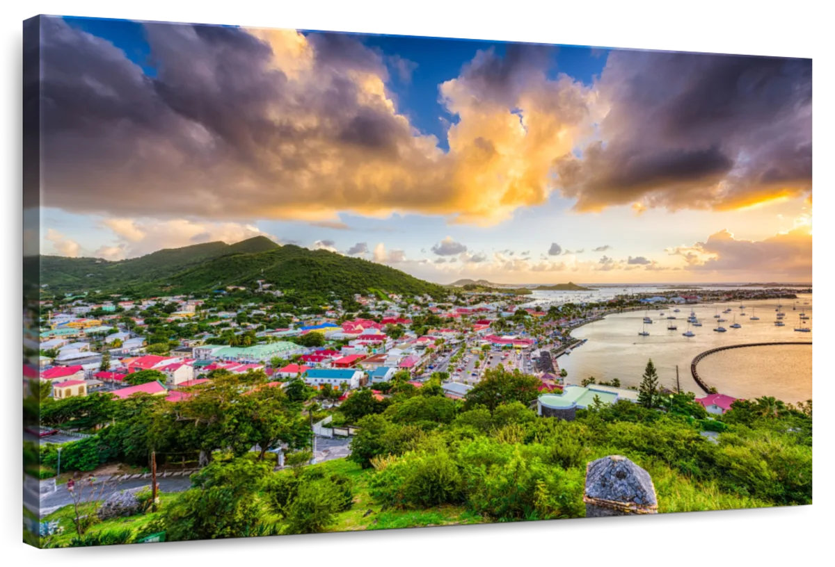 Beachcrest Home™ Gillard Marigot Saint Martin Skyline | Wayfair