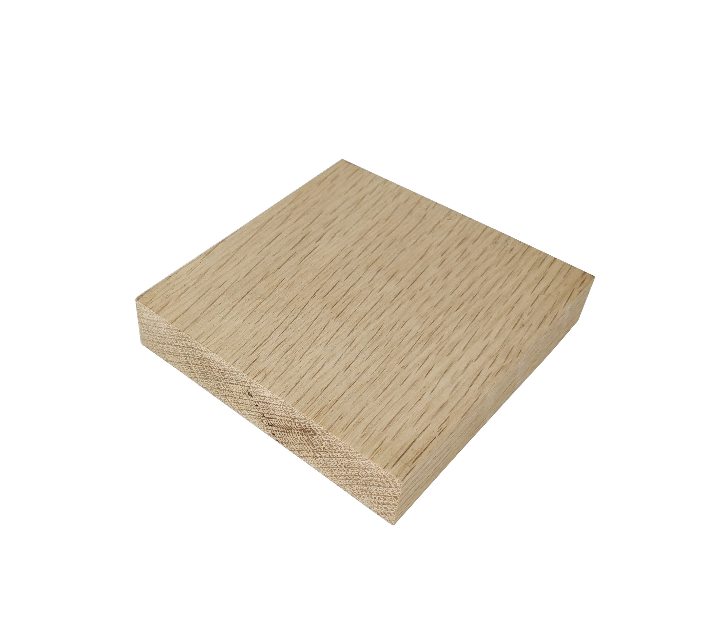 FixtureDisplays 4x4x0.8" Oak Square Raw Lightly Sanded Paperweight ...
