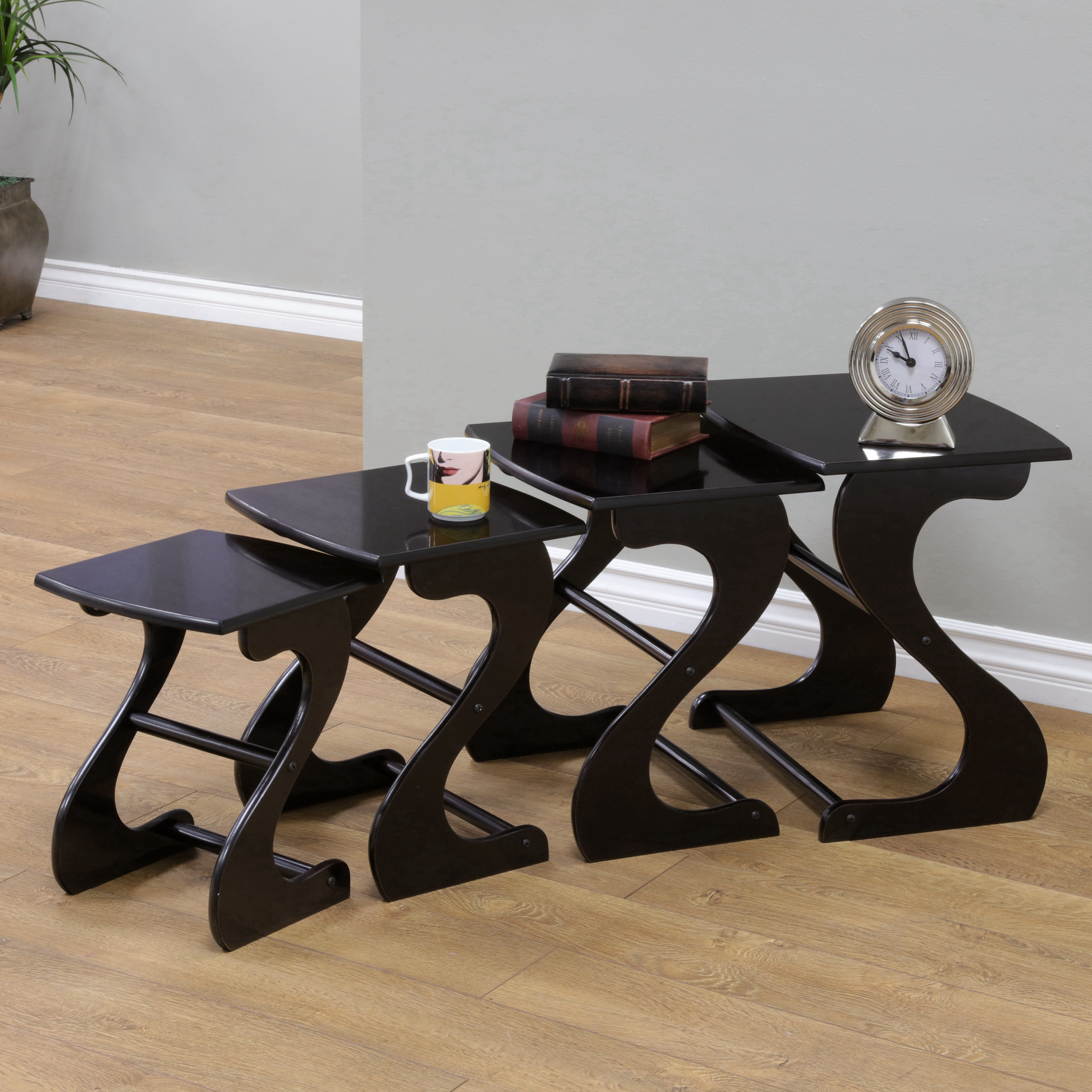 Charlton Home Beloit 4 Piece Nesting Tables & Reviews | Wayfair
