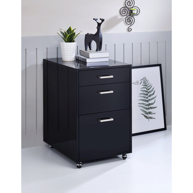 Latitude Run® Maijah 18.03'' Wide 3 -Drawer Solid Wood File Cabinet ...